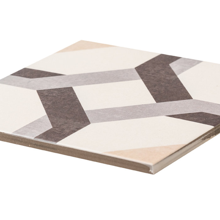 Long Island Mosaics & Tile DaVinci 7.9" x 7.9" Porcelain Patterned Wall & Floor Tile | Wayfair